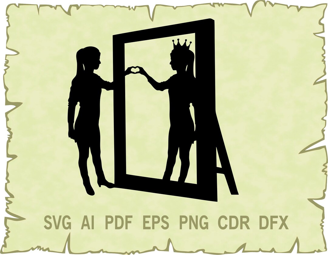 Mirror SVG , Mirror Vector , Mirror Clipart , Mirror Cut File , SVG ...