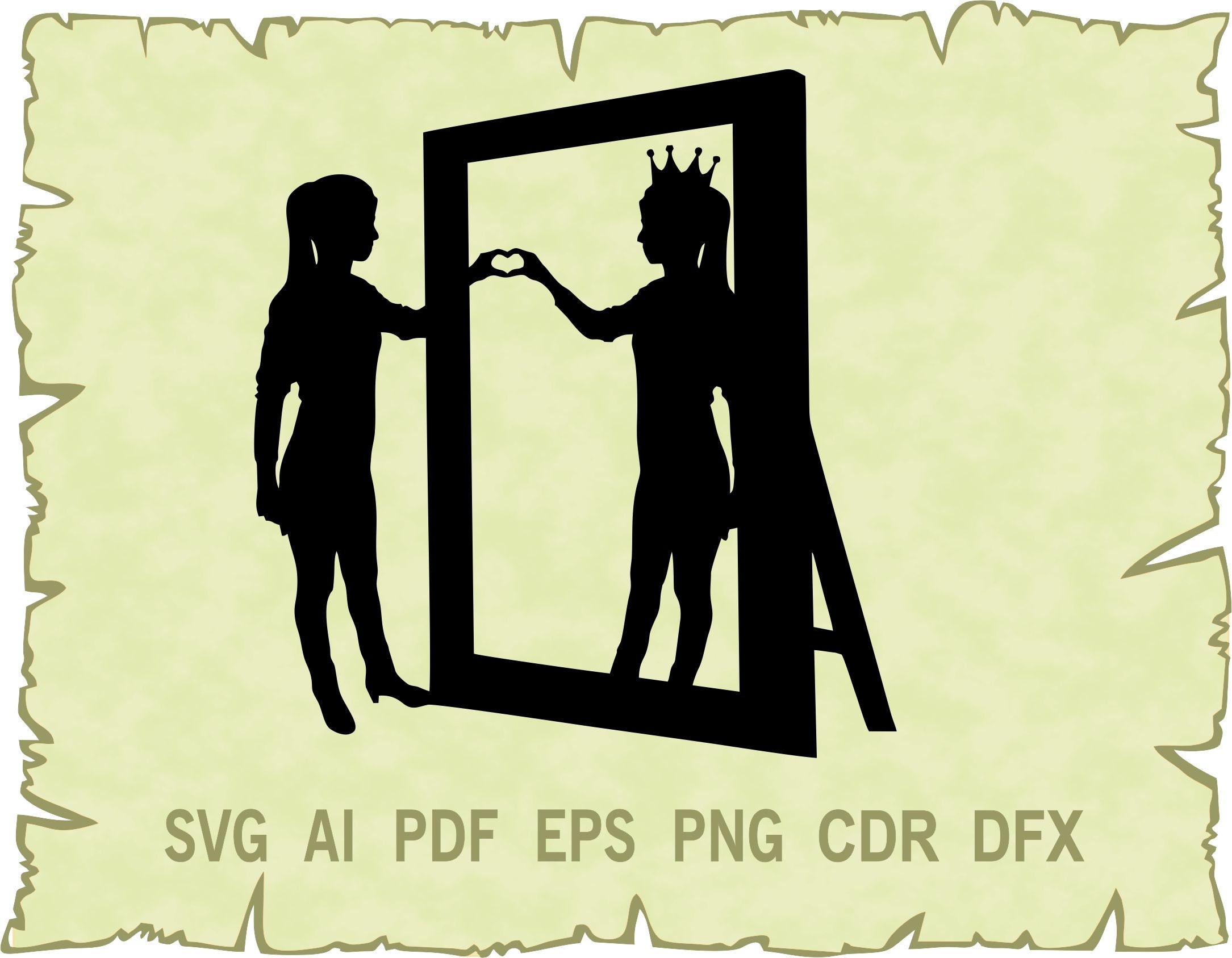 Mirror SVG , Mirror Vector , Mirror Clipart , Mirror Cut File , SVG ...