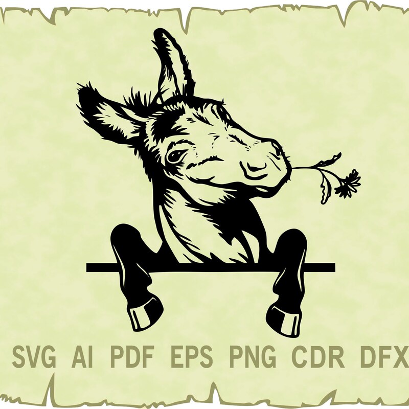 Donkey Svg - Etsy
