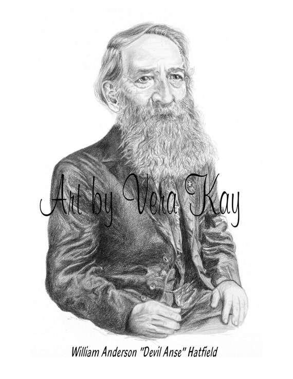 William Anderson Devil Anse Hatfield | Etsy
