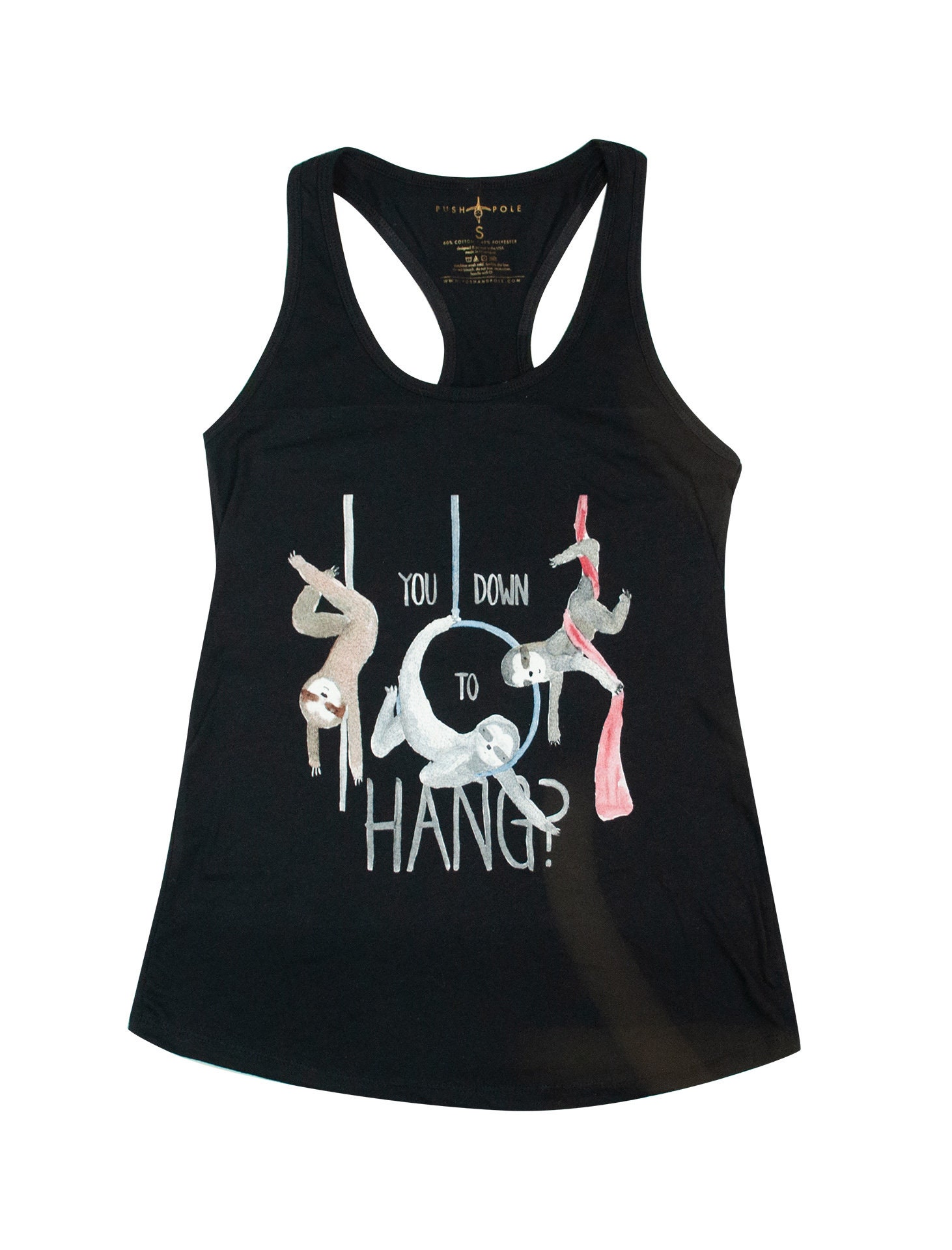 Circus Sloths Racerback Tank Top Pole Dance Aerial Lyra Hoop Silks ...