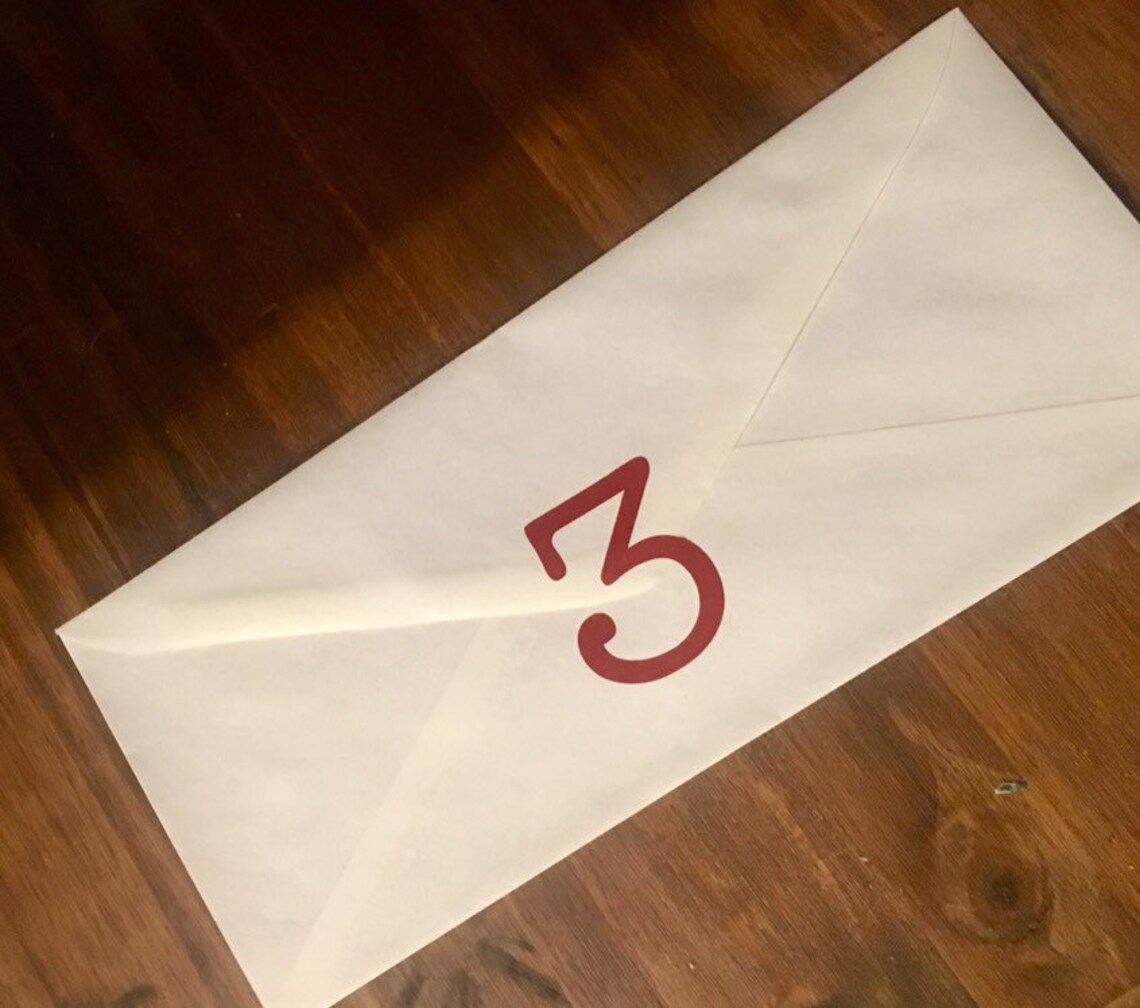 Custom Number Stickers Decals Envelope Seals Birthday | Etsy