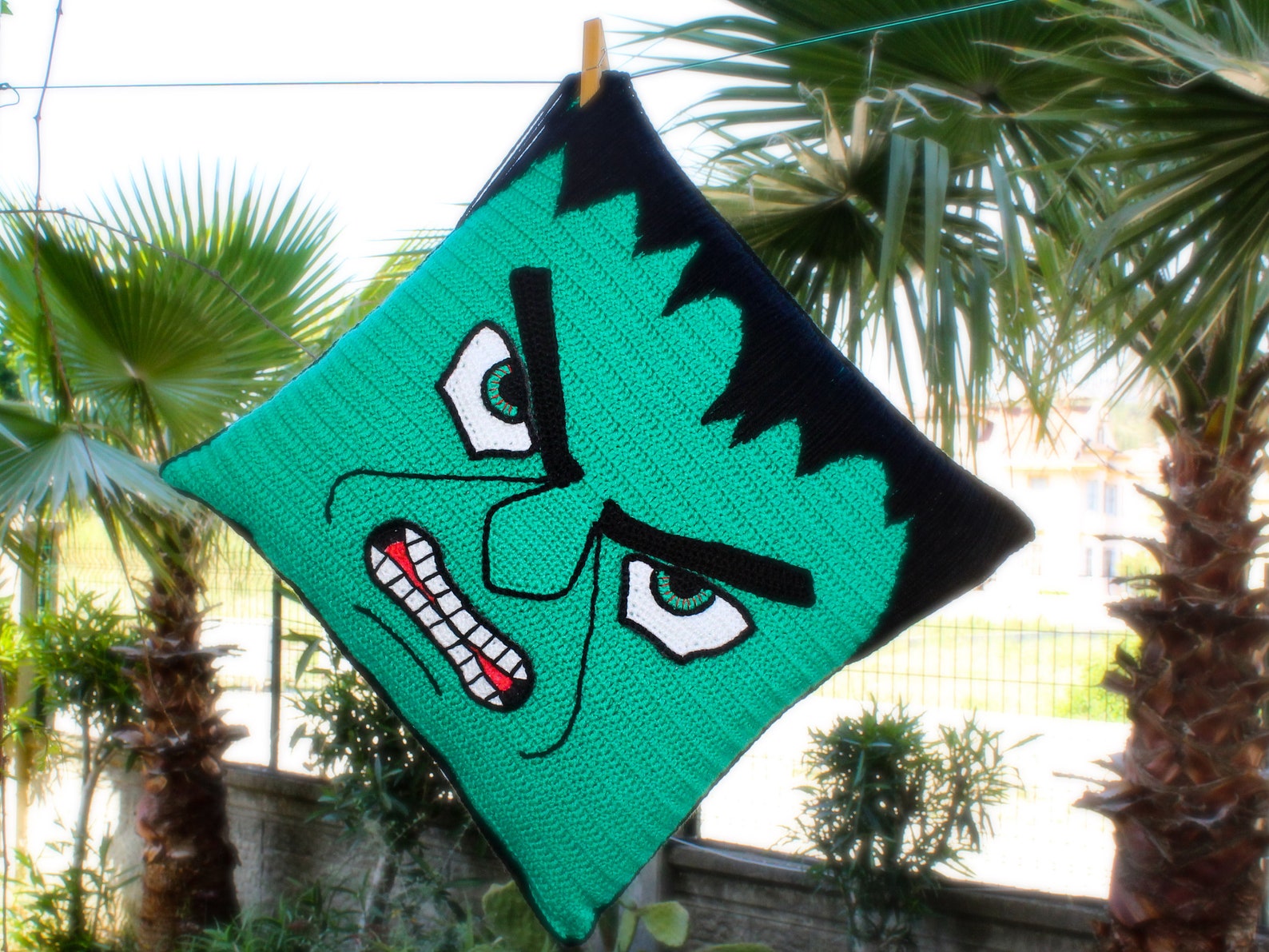 Hulk Crochet Pattern, Hulk Pillow Crochet Pattern, Hulk, Cushion Cover ...