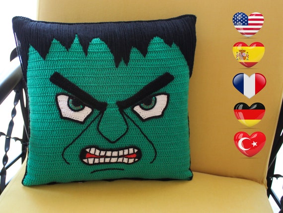 Hulk Crochet Pattern Hulk pillow crochet pattern Hulk | Etsy