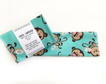 Monkey napkins | Etsy