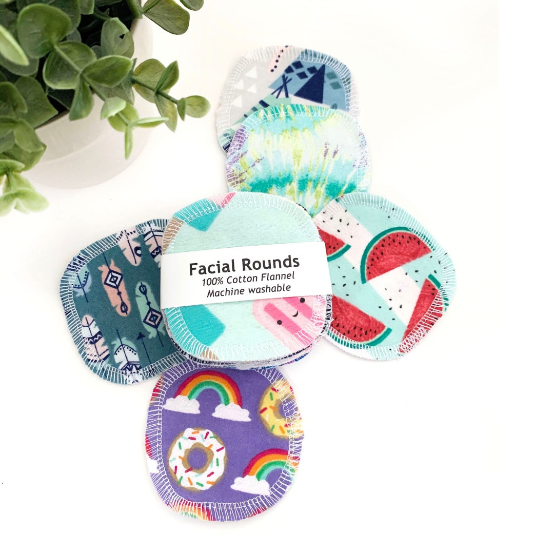 Set of 20 Facial Rounds // Surprise Pack // Mixed Prints // Reusable ...