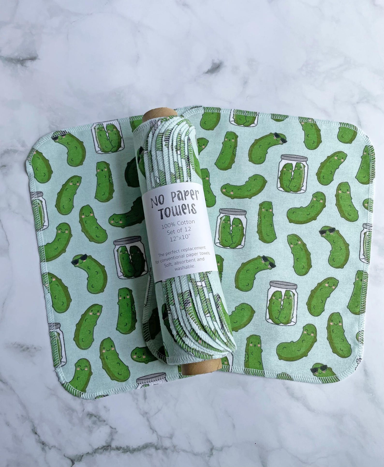 Individual Prints No Paper Towels // Set of 12 No Paper Towels ...