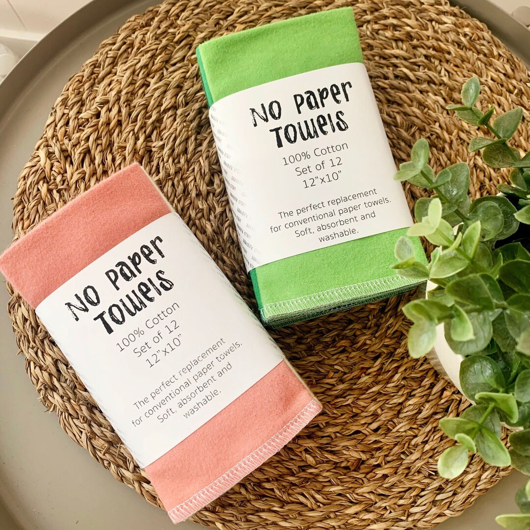 No Paper Towels // Solid Colors // Reusable // Eco Friendly - Etsy