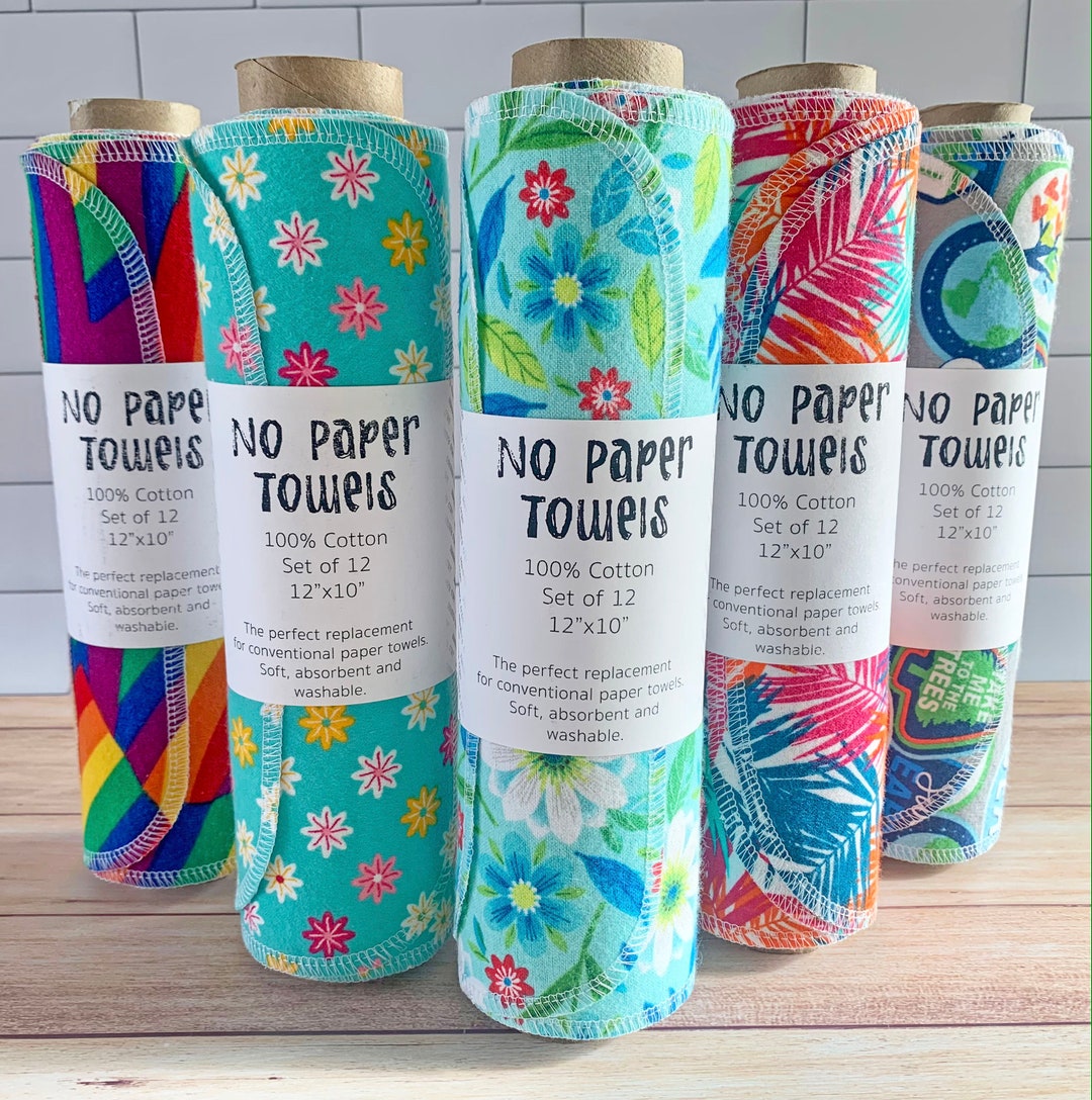 Individual Prints No Paper Towels // Set of 12 No Paper Towels ...