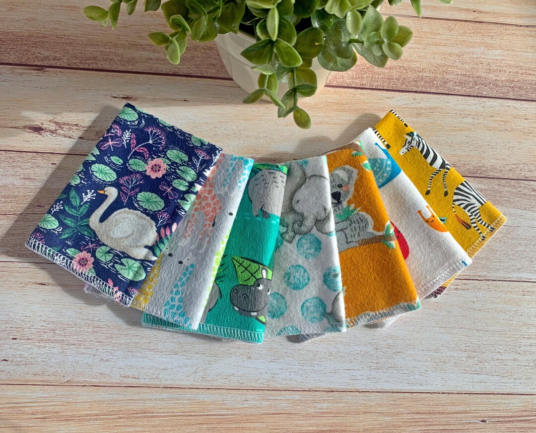 Animal Prints // Individual Prints // Cloth Napkins // Set of 6 or 12 ...