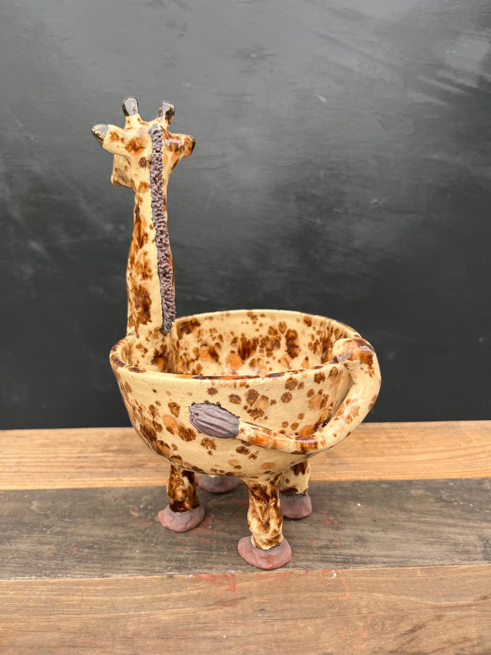 Handmade Ceramic Bowl, Wildlife Collection, Giraffe, Home Gifts - Etsy