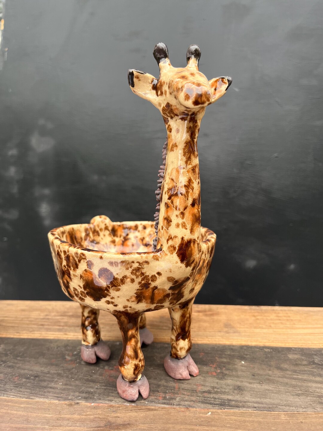 Handmade Ceramic Bowl, Wildlife Collection, Giraffe, Home Gifts - Etsy