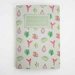 Notebook Tropical Blanco Notebook A5 Monstera Notebook - Etsy