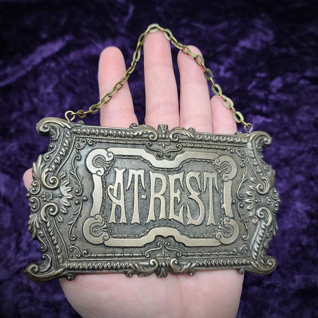Victorian Coffin Plaque Ornament Handmade Replica Cold Cast - Etsy