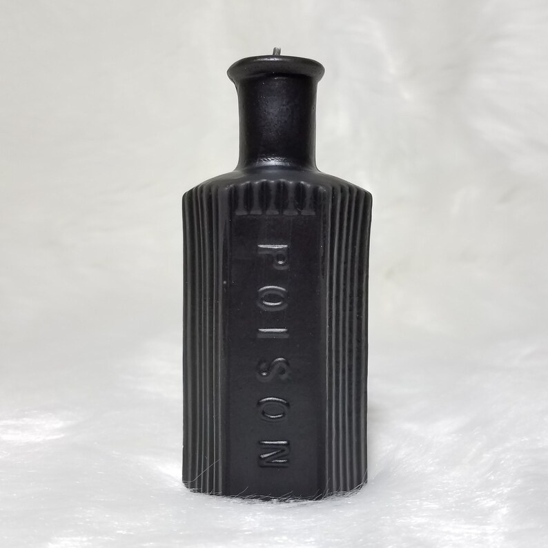Black Beeswax Poison Bottle Candle Conjuring Spirits - Etsy