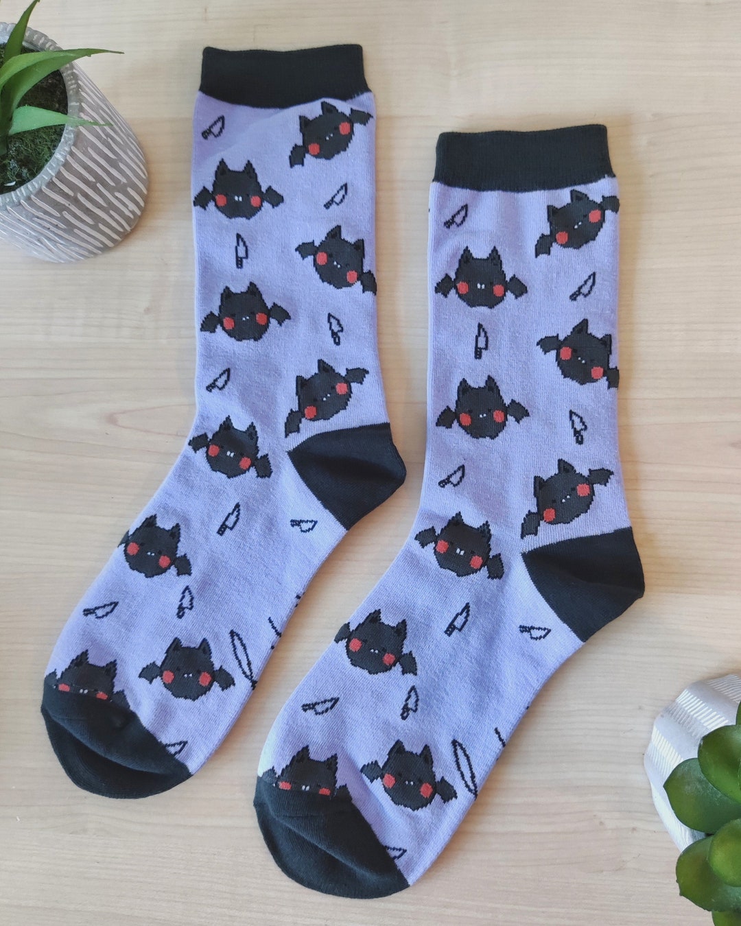 Bat Socks - Cute Socks, Comfy Clothing, Kawaii Socks, Animal Aesthetic ...
