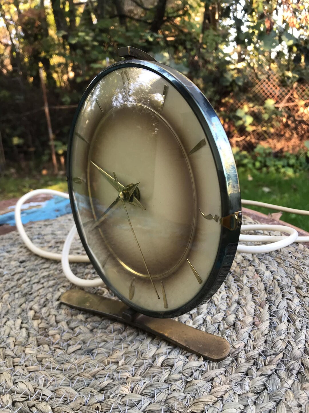 Vintage Electric Table Clock Brass Working - Etsy