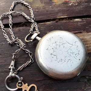 Antique Pocket Watch Silver Case - Etsy