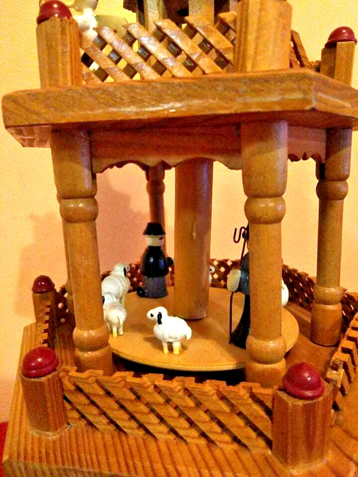 Set of Traditional Christmas Carousel Germany - 2 X Wood Toys - Etsy