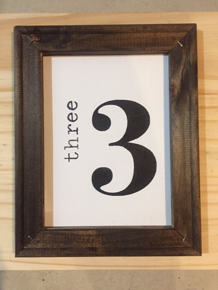 Three. Cute Little Sign for Your Family of 3. - Etsy