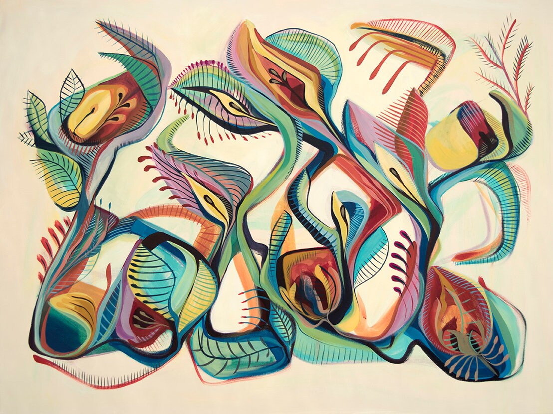 Abstract Painting PRINT Mid Century Modern Art Print Original | Etsy