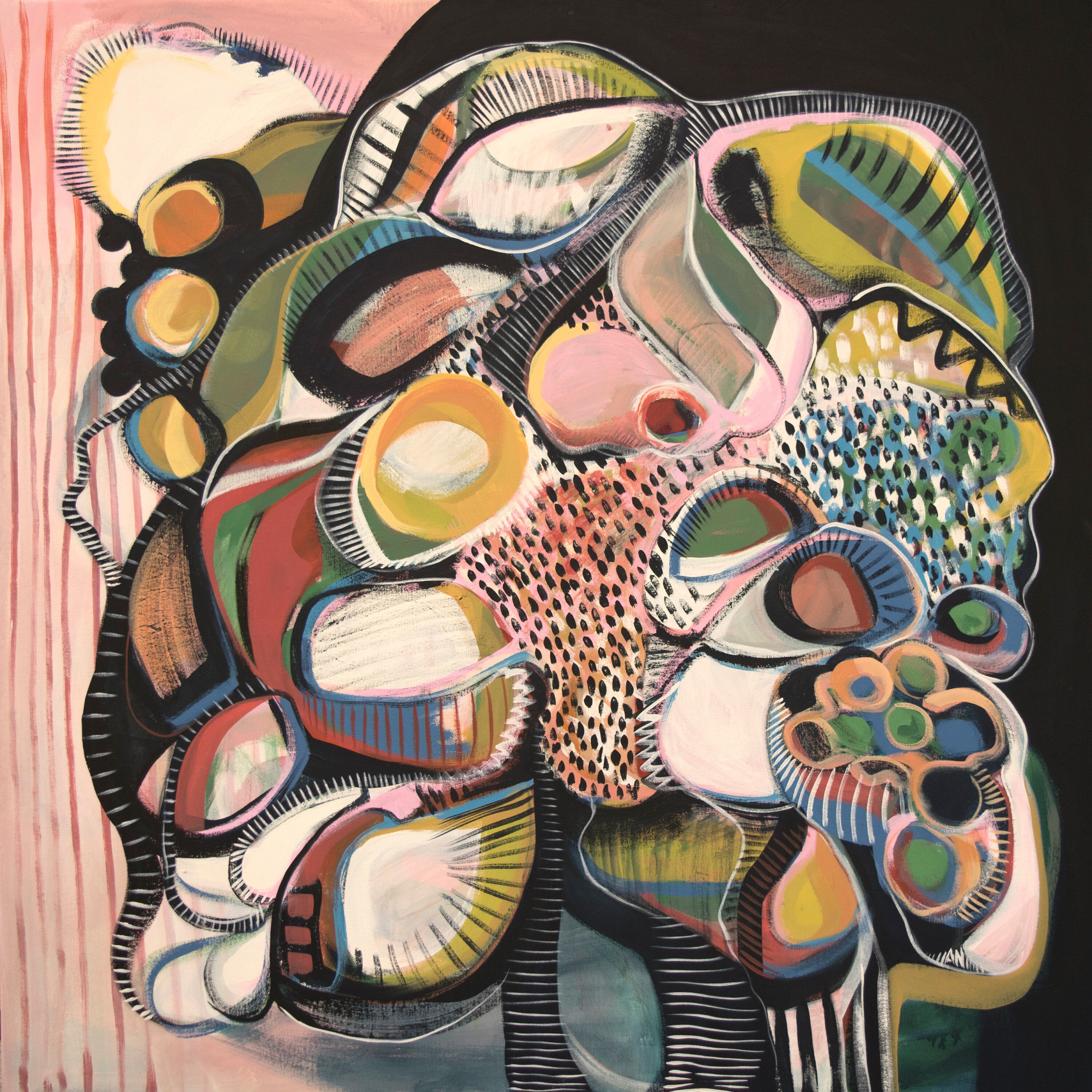 Abstract Painting PRINT Mid Century Modern Art Print Original Large ...