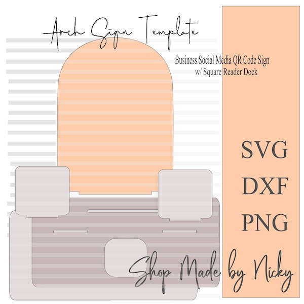 Square Business Sign Svg - Etsy