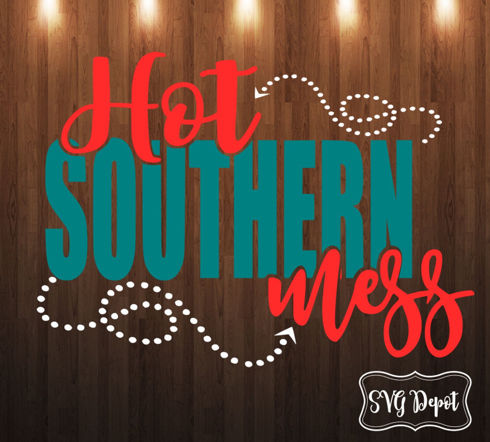 Hot Southern Mess Svg File Arrows Svg Dxf File Monogram - Etsy