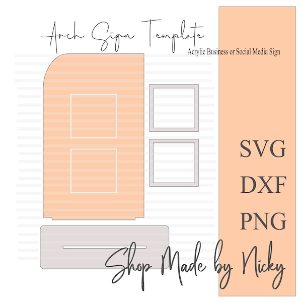 Double Half Arch Table Sign - Etsy