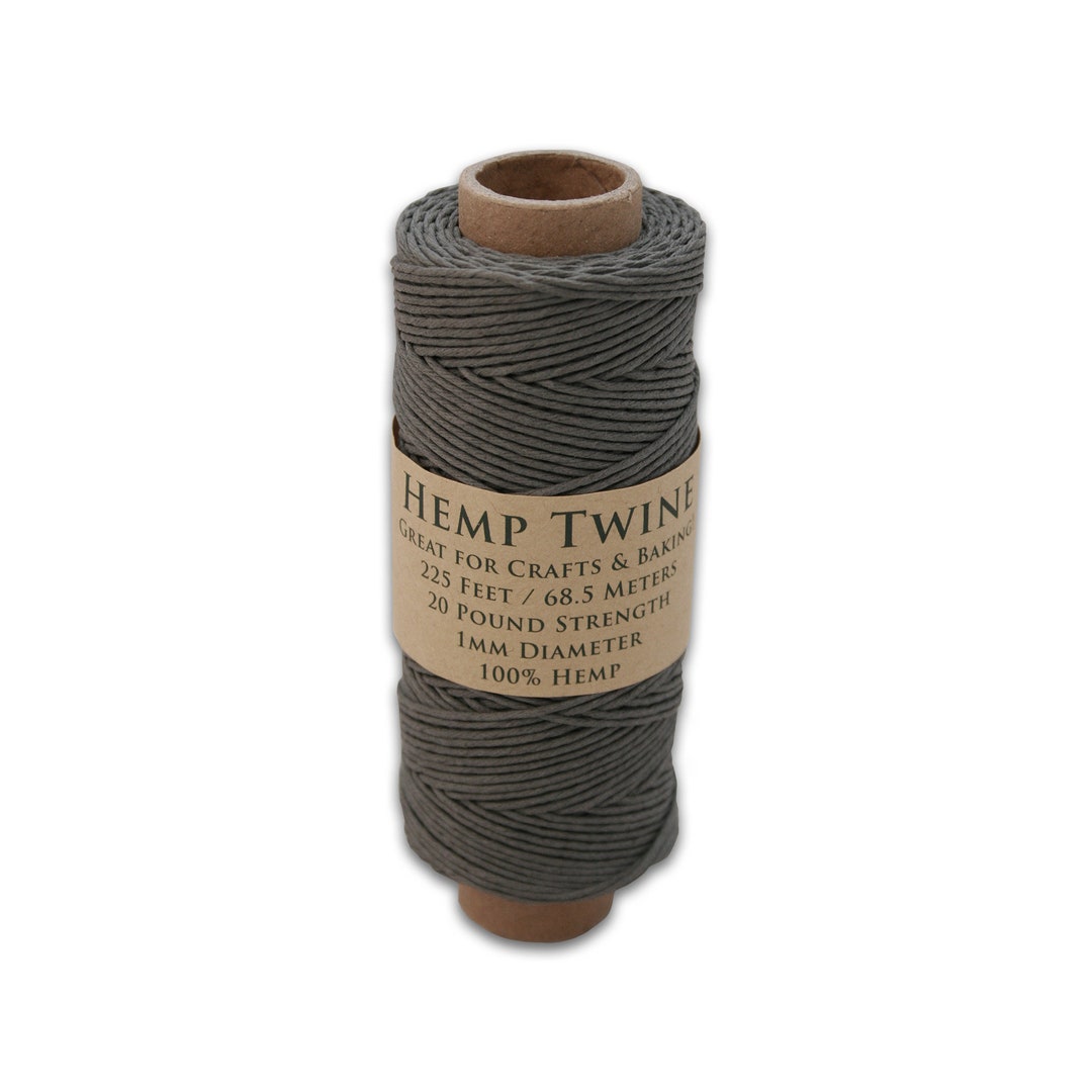 Gray Hemp Twine, 1mm, 225 Ft, Jewelry Making - Etsy