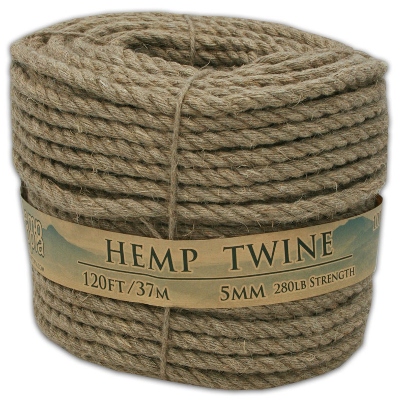 Hemp Twine 5MM All Natural 120 Feet | Etsy