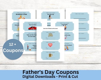 Coupon Book for Dad Father's Day Gift From Kids - Etsy