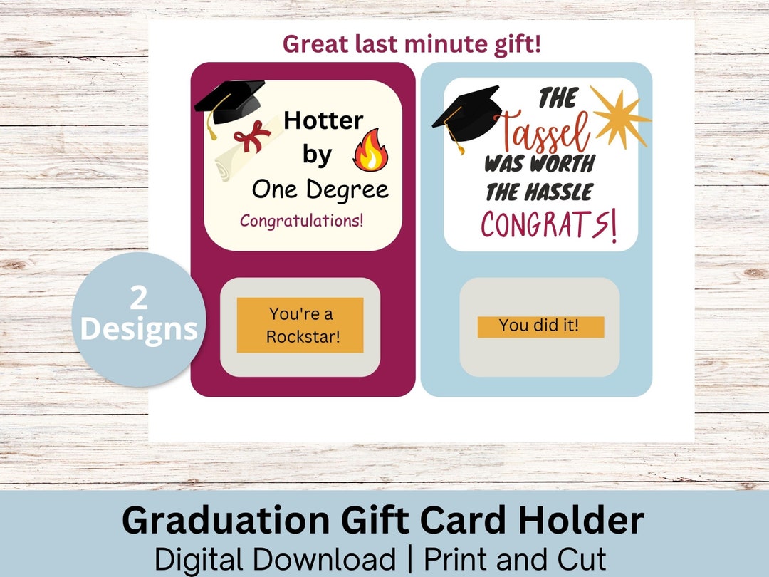 Graduation Gift Card Holder, Graduation Present, for the Graduate ...