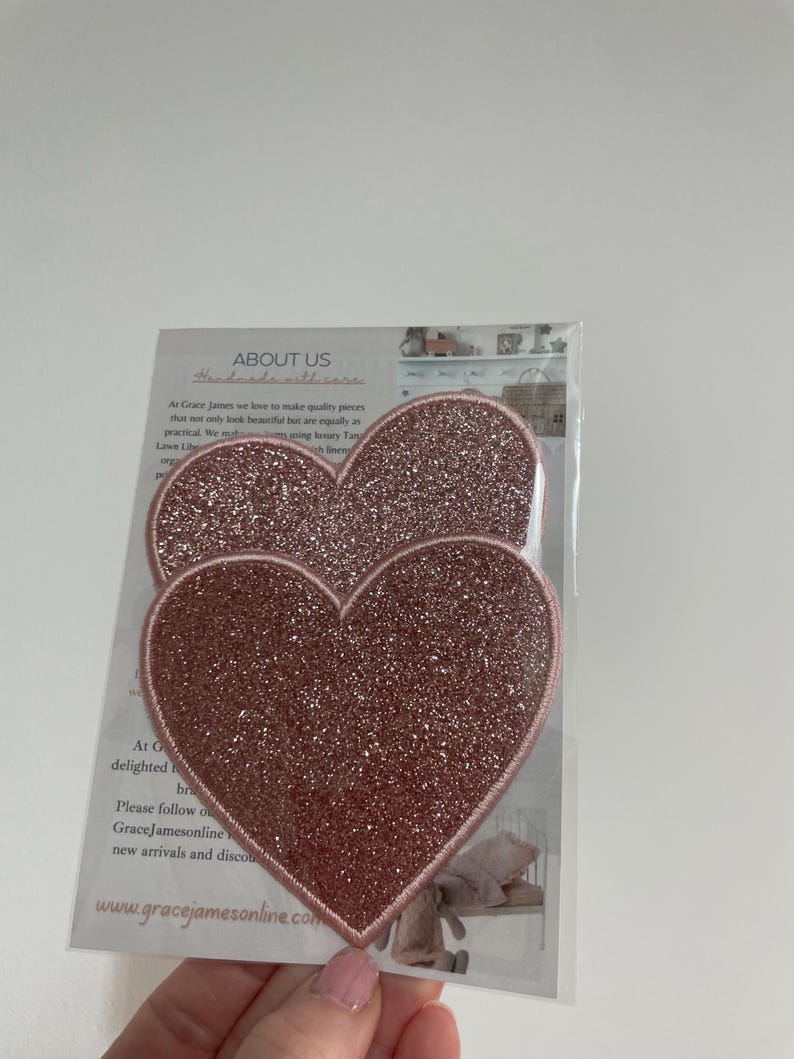 Liberty Fabric Heart Patch: Embroidered Iron-on Appliqué - Etsy