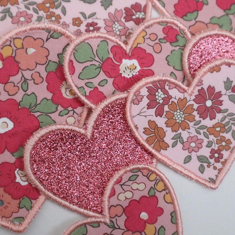 Heart Patch With Letters - Etsy UK