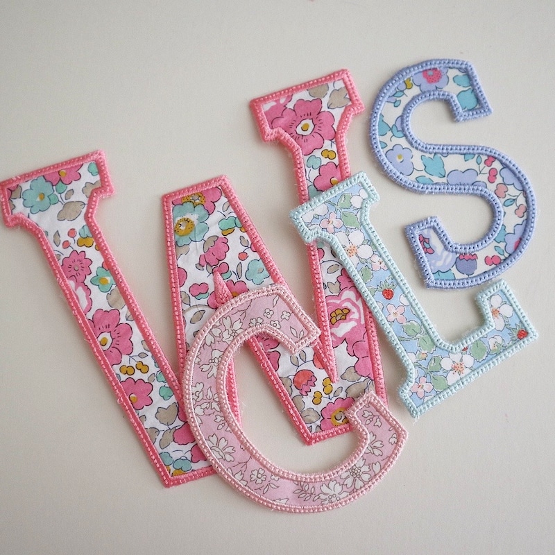 Liberty Alphabet Iron on Letters - Etsy