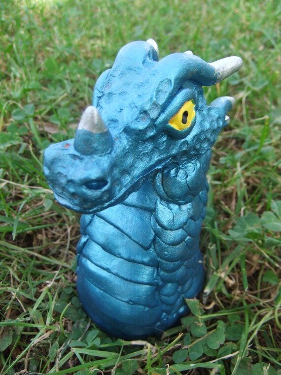 Art & Collectibles Metallic dragon head Dragon Statue Dragon Figure ...