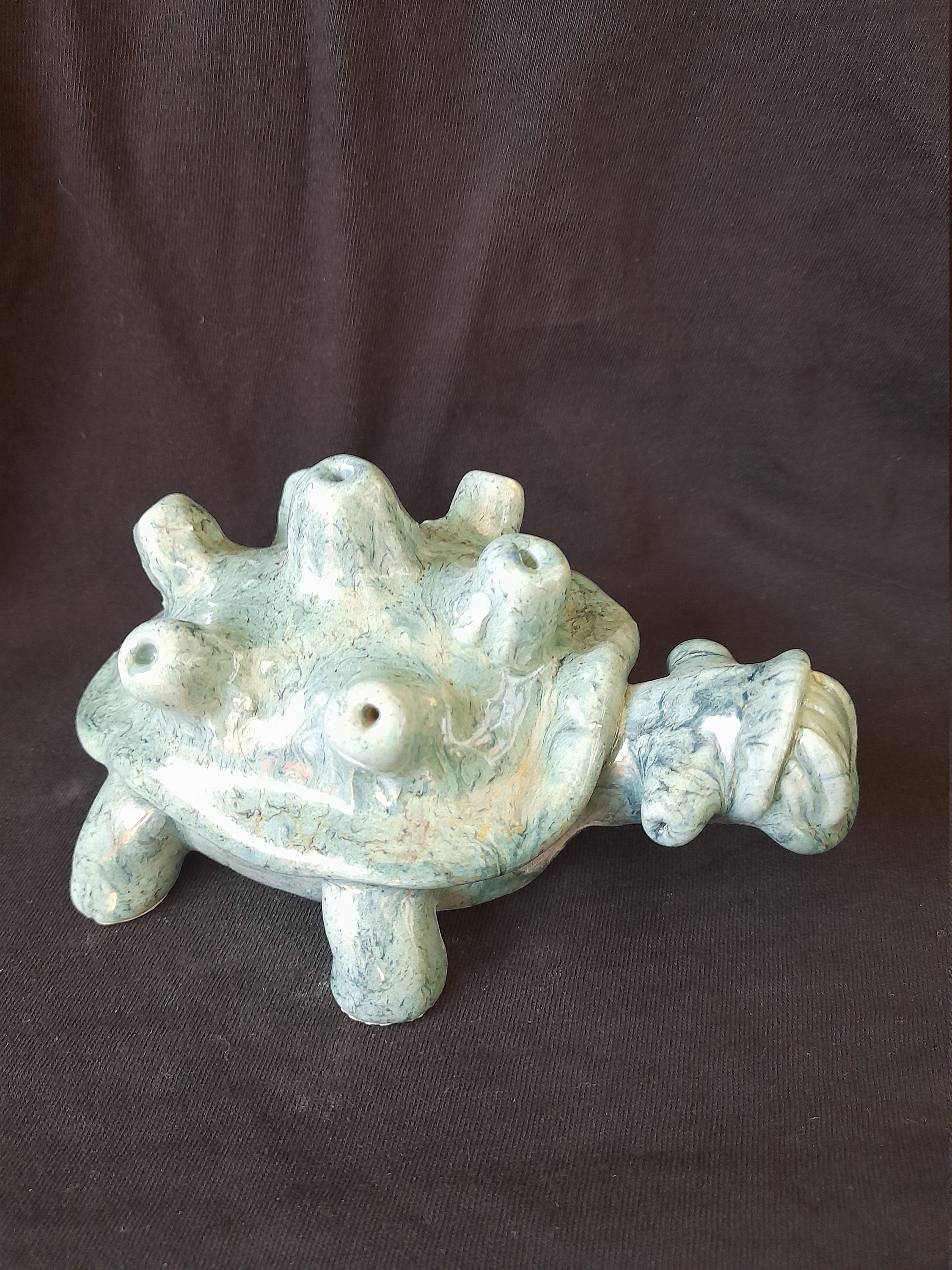 Radioactive Turtle Figure / Mutant Turtle Figurine / Ceramic - Etsy