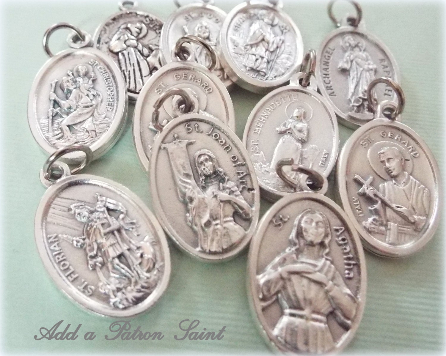 Add a Saint, Saint Charms Add on, St Francis, St Christopher, St Joan ...