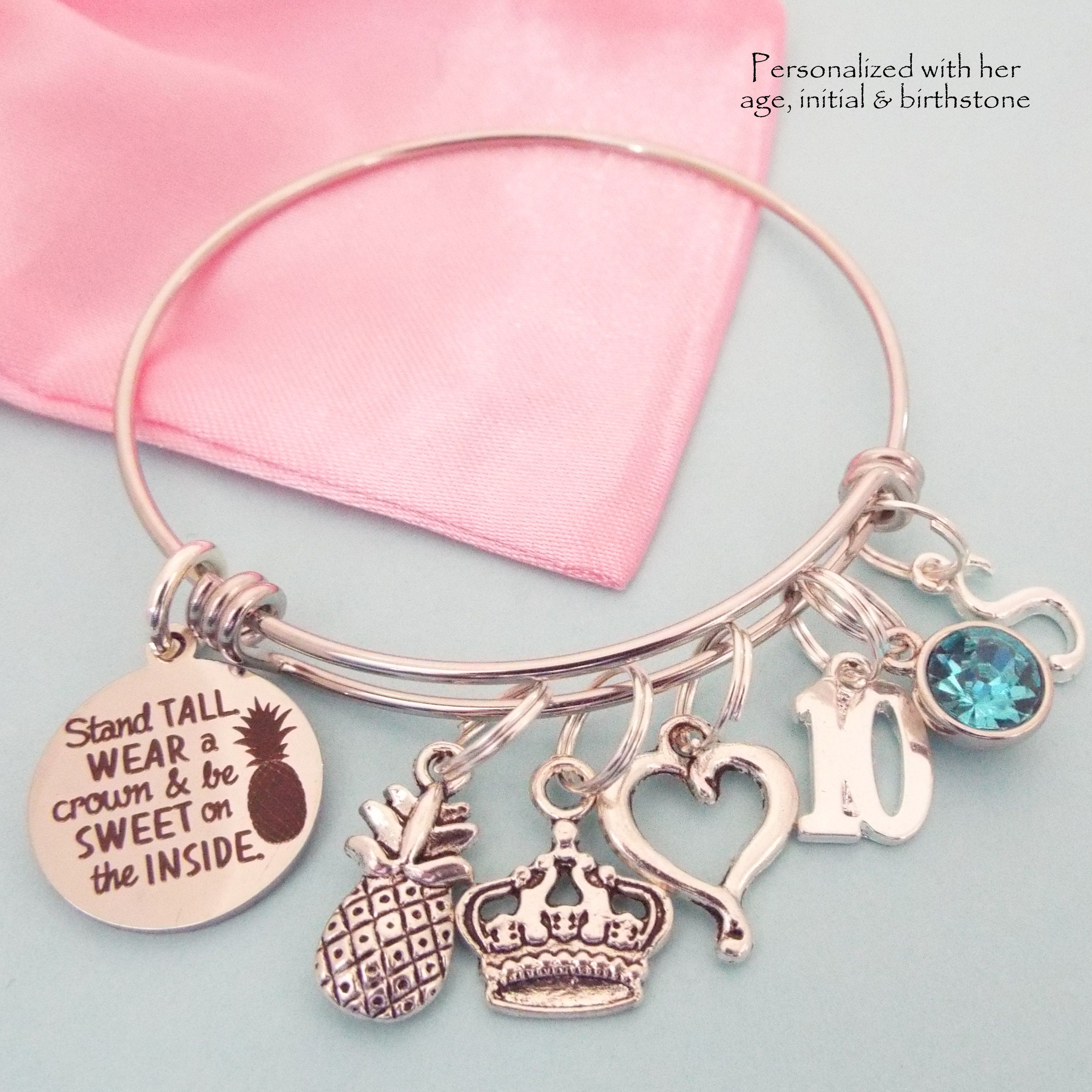 Girl 10th Birthday Gift, Personalized Gift, Girl Turning 10 Charm ...