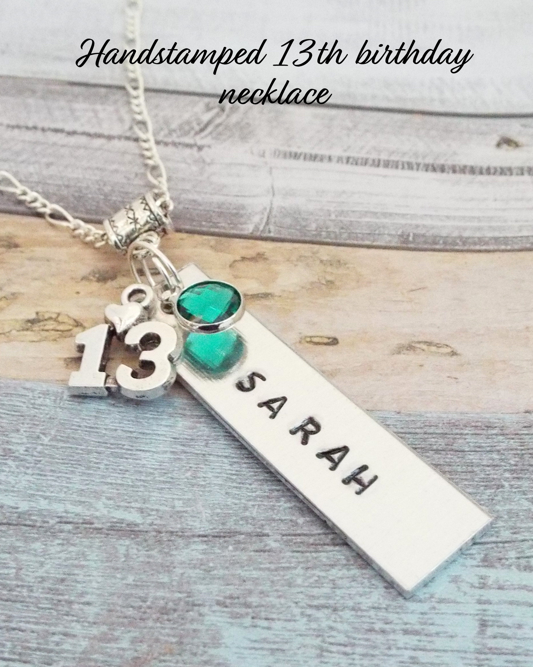 Handstamped 13th Birthday Gift Gift For 13 Year Old Personalized handstamped-13th-birthday-gift-gift-for-13-year-old-personalized