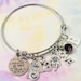 Personalized 13th Birthday Cat Charm Bracelet: Initial Bangle - Etsy