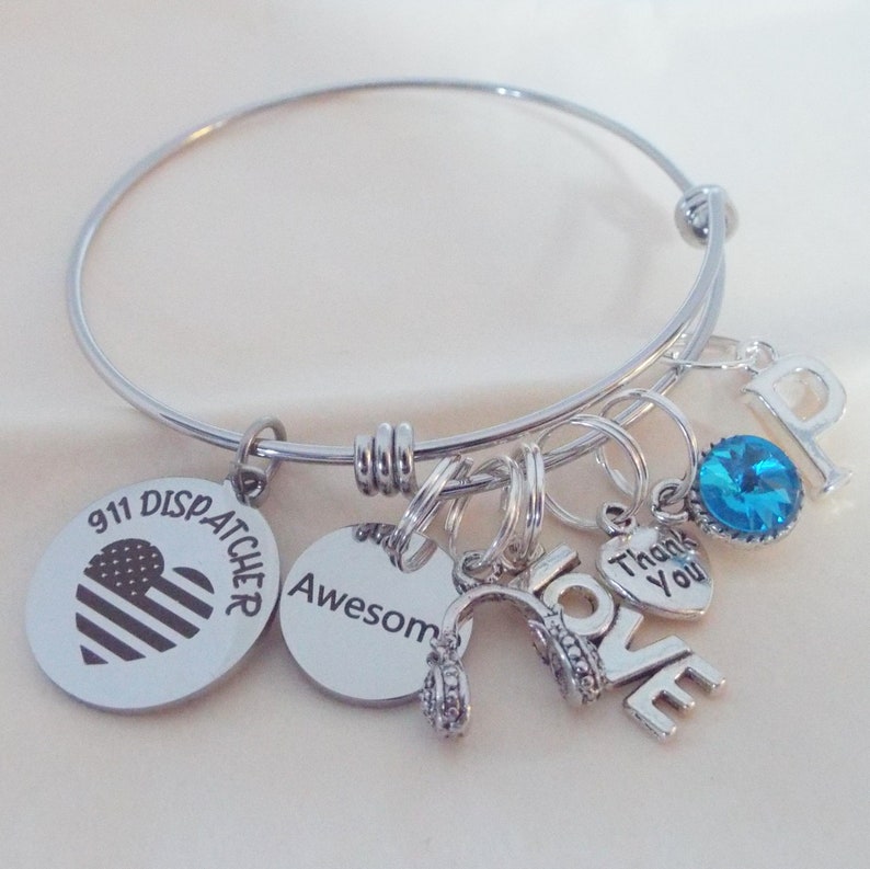 Dispatcher Charm Bracelet 911 Dispatcher Gift Gift for | Etsy