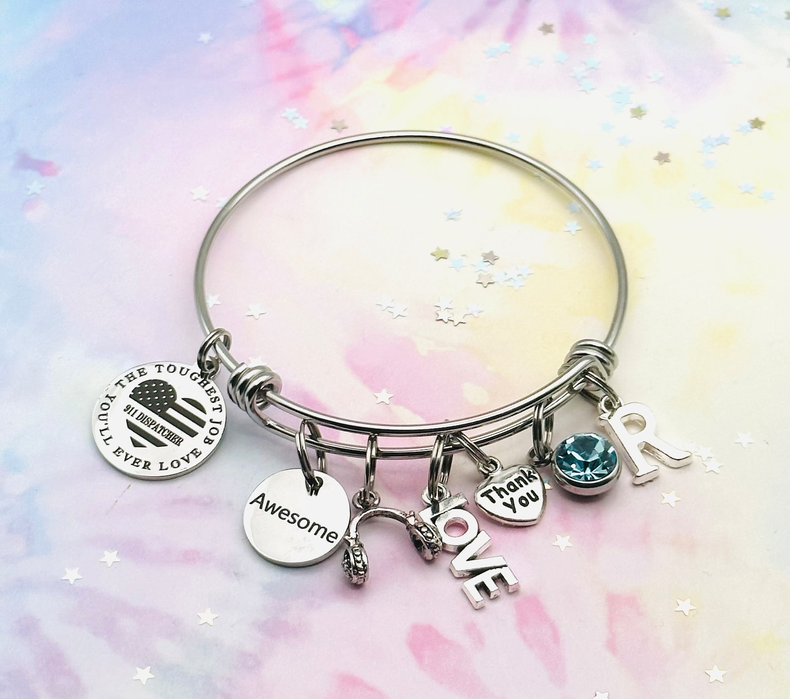 Dispatcher Charm Bracelet 911 Dispatcher Gift Gift for - Etsy