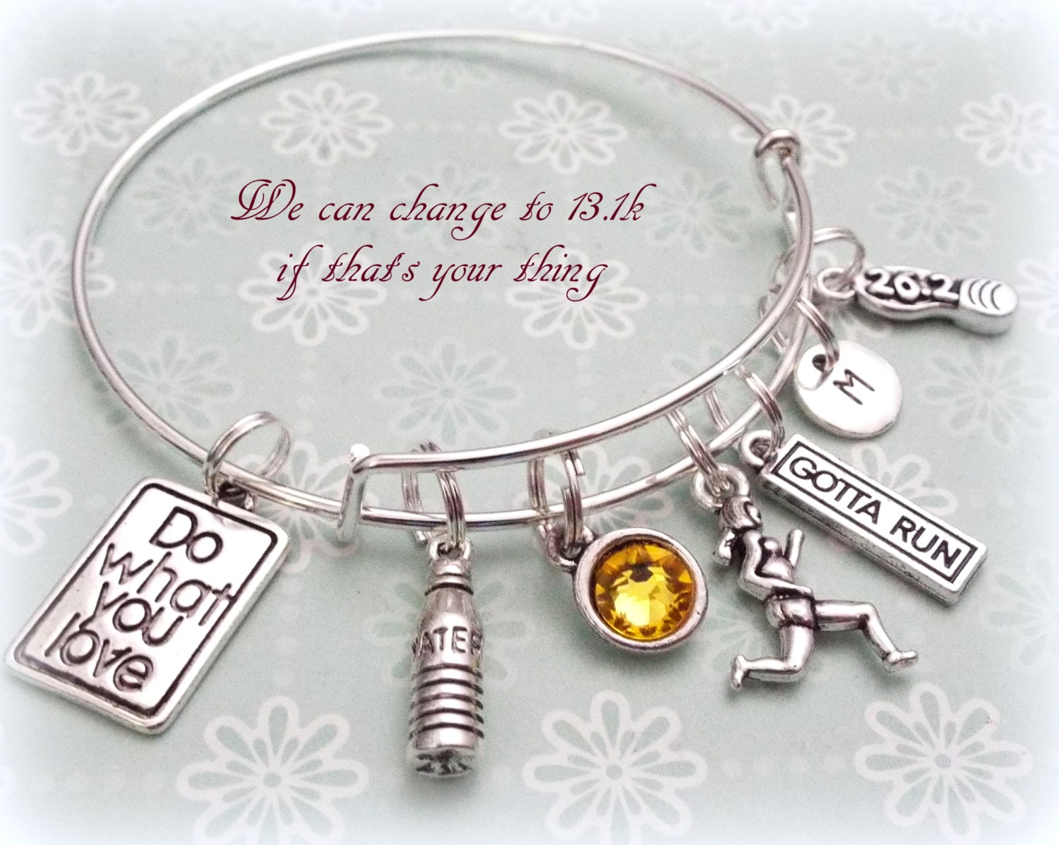 Marthon Runner Gift, Runner Charm Bracelet, Gift Ideas for Runners ...