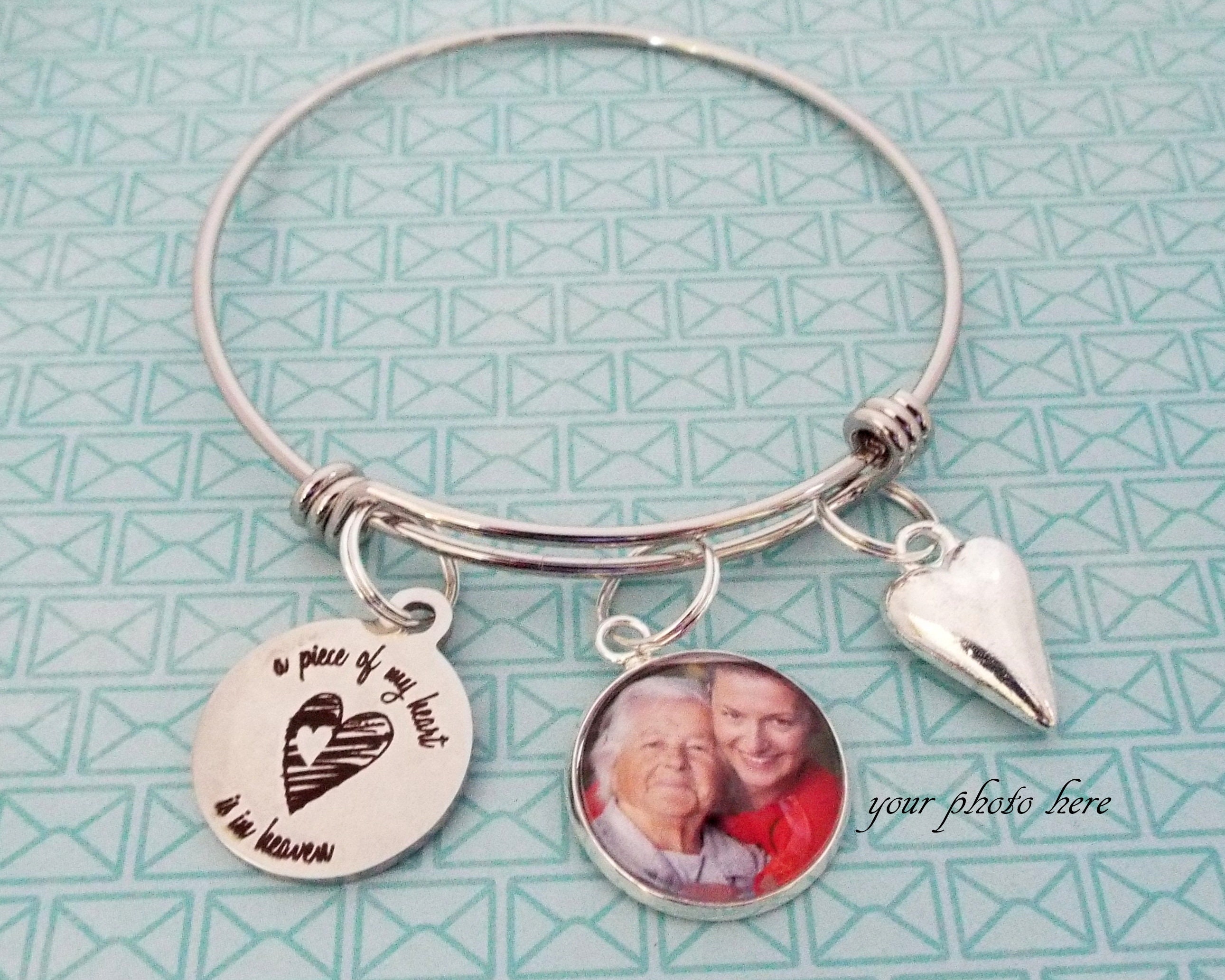 Memorial Gift Charm Bracelet, Loss of Loved One, Grief and Mourning, In ...