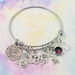 Personalized 13th Birthday Cat Charm Bracelet: Initial Bangle - Etsy