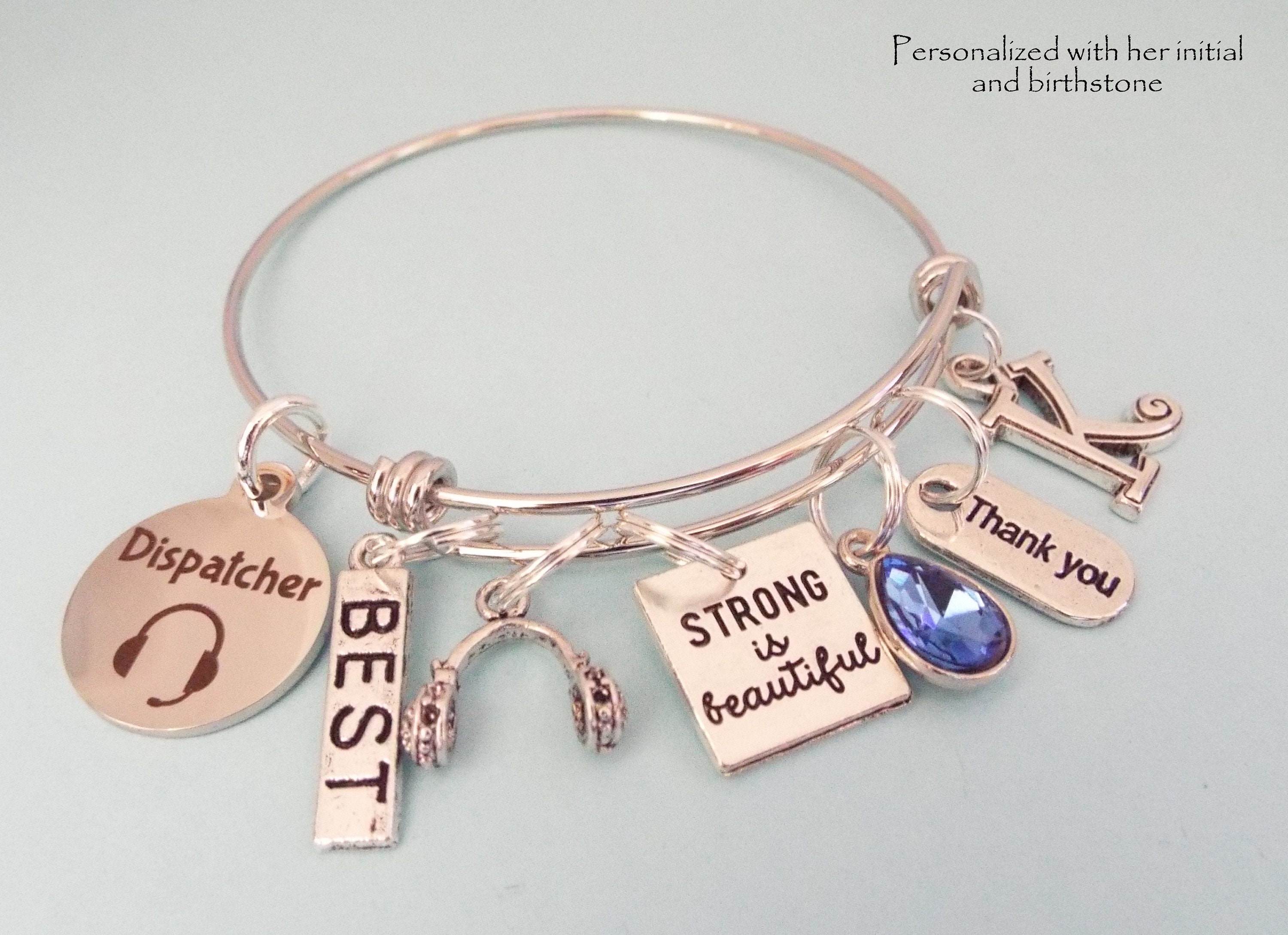 Dispatcher Charm Bracelet, 911 Dispatcher Gift, Gift for Dispatcher ...