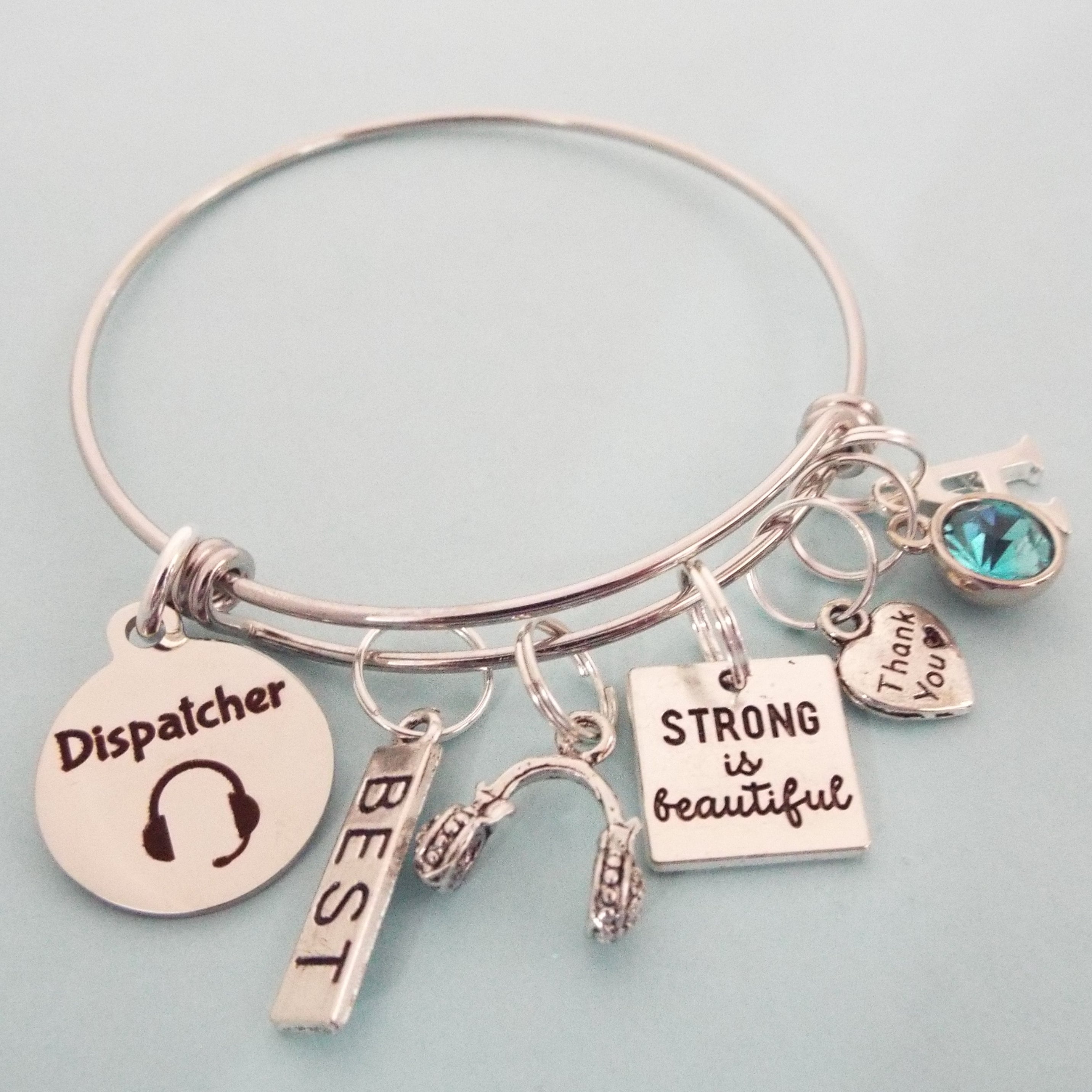Dispatcher Charm Bracelet, 911 Dispatcher Gift, Gift for Dispatcher ...