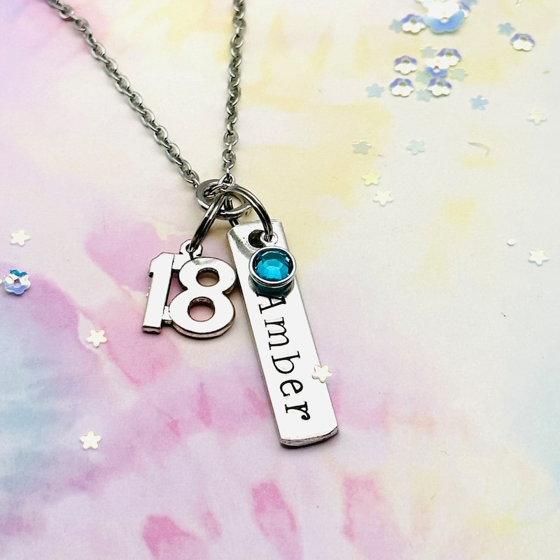 18th Birthday Necklace - Etsy
